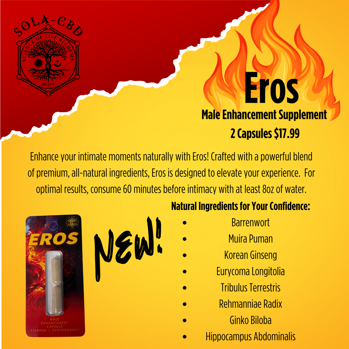 Eros Male Enhancement Capsules – Science of Life Alchemy